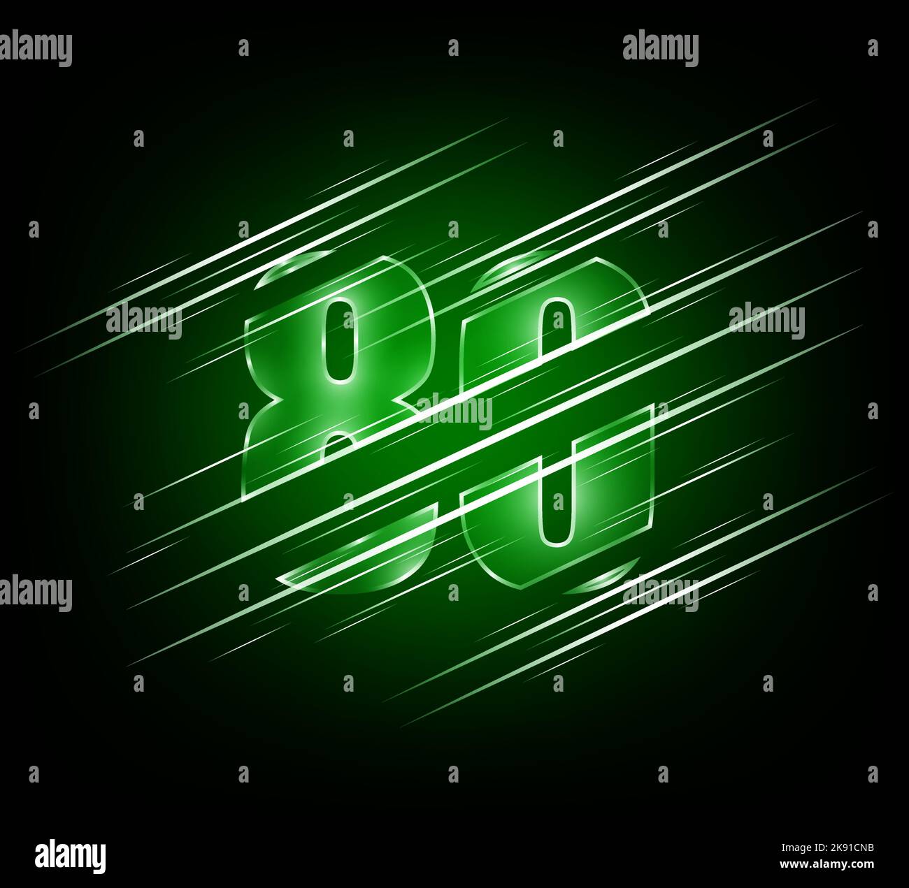 Number 80 Stock Vector Images - Alamy