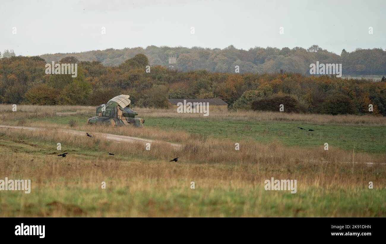 decoy inflatable 2K22 Tunguska self-propelled anti-aircraft platform ...