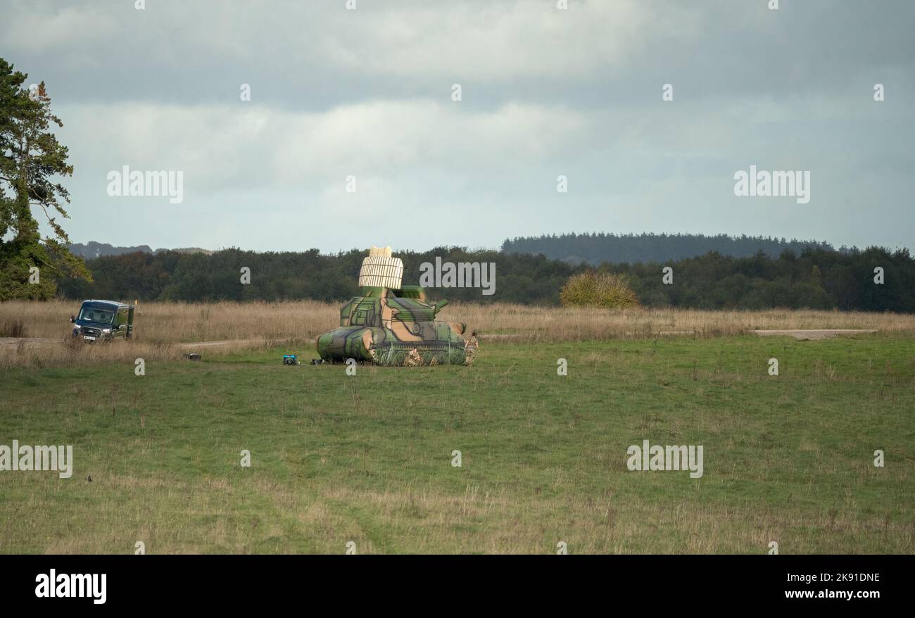decoy inflatable 2K22 Tunguska self-propelled anti-aircraft platform ...