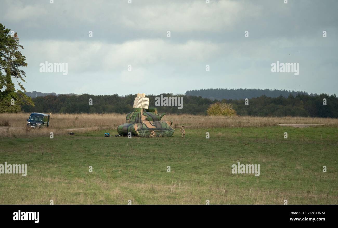 decoy inflatable 2K22 Tunguska self-propelled anti-aircraft platform ...