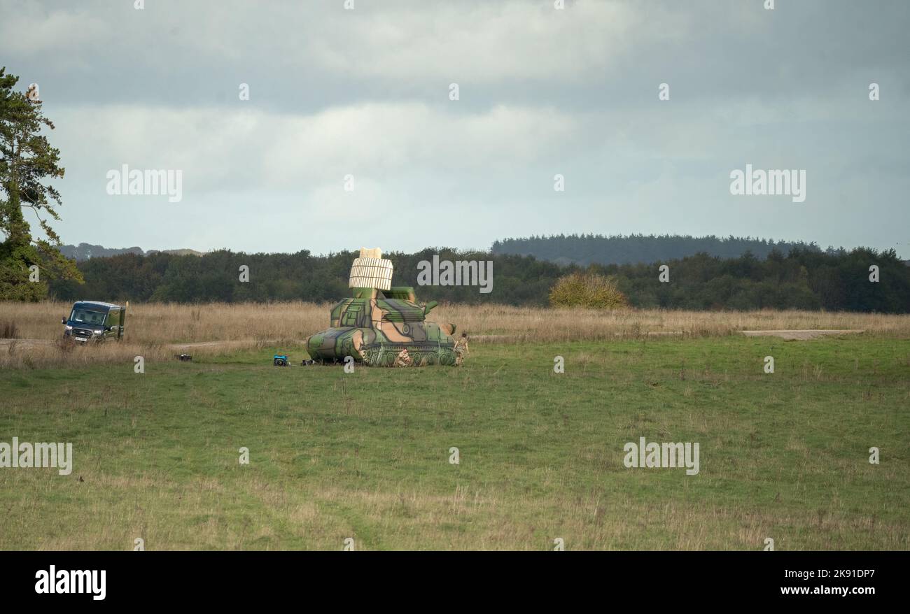 decoy inflatable 2K22 Tunguska self-propelled anti-aircraft platform ...