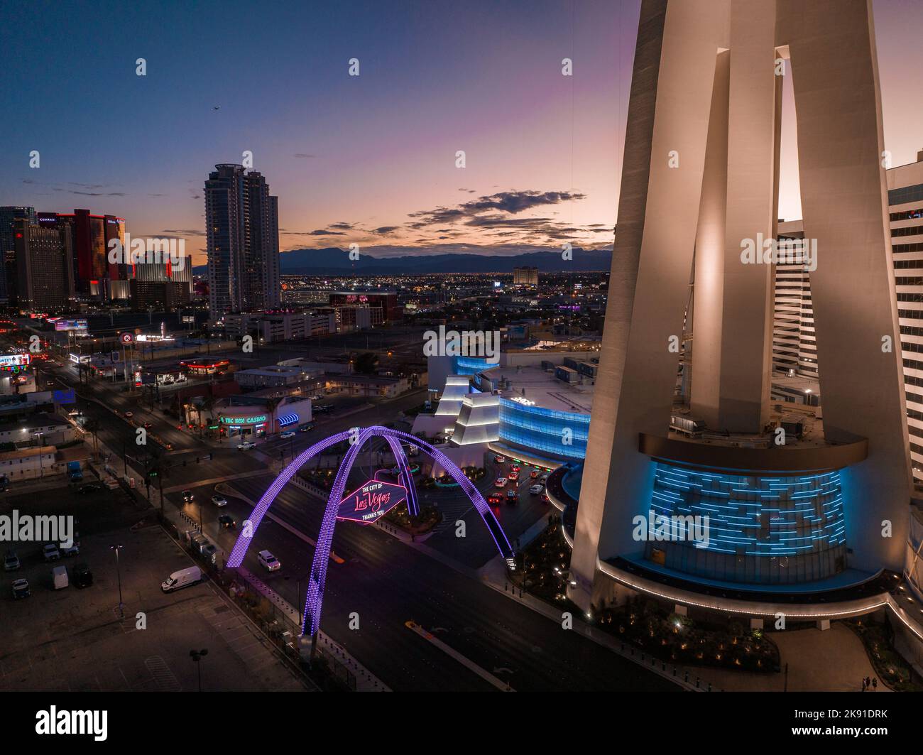 Panoramic aerial view of the Las Vegas Strip Stock Photo - Alamy
