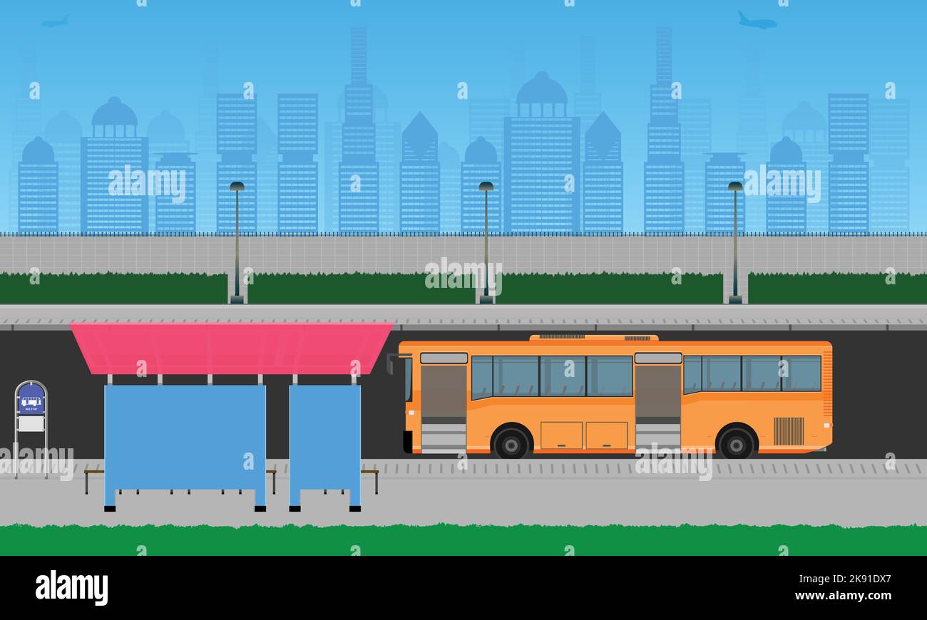 Approaching the city Stock Vector Images - Alamy