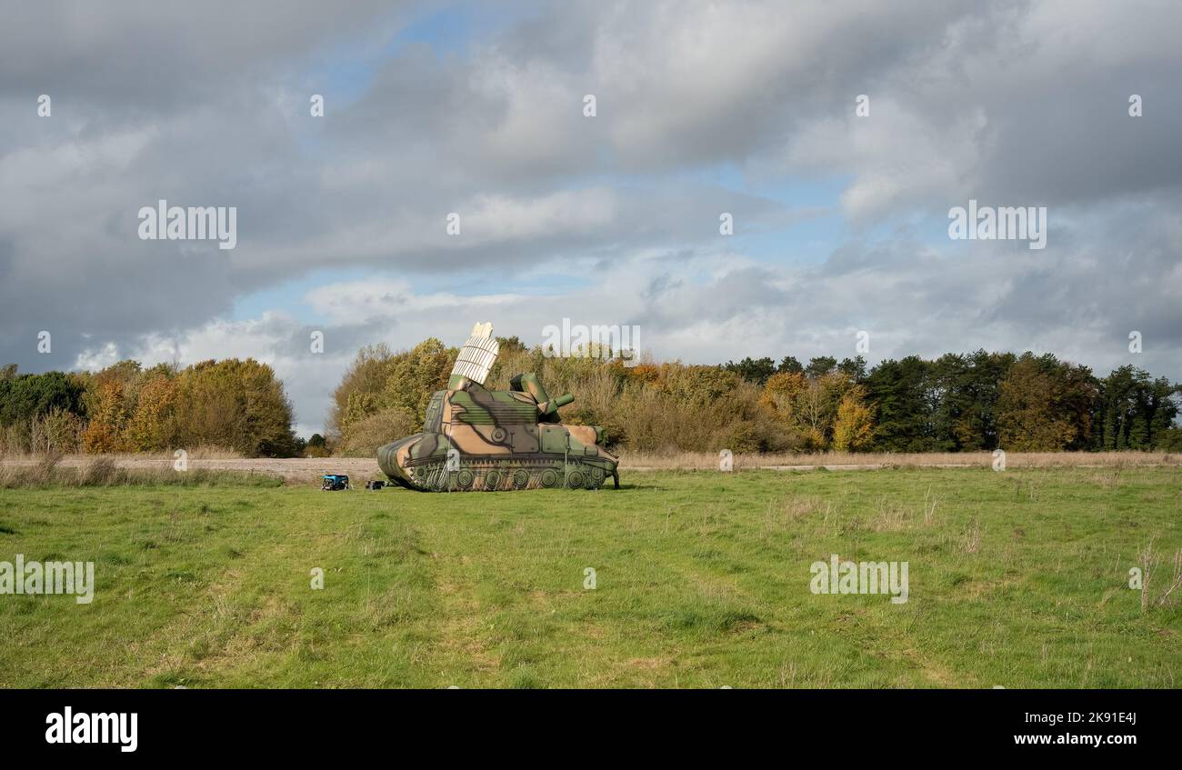 decoy inflatable 2K22 Tunguska self-propelled anti-aircraft platform ...