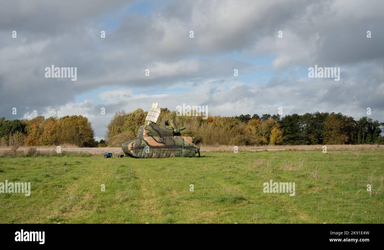decoy inflatable 2K22 Tunguska self-propelled anti-aircraft platform ...