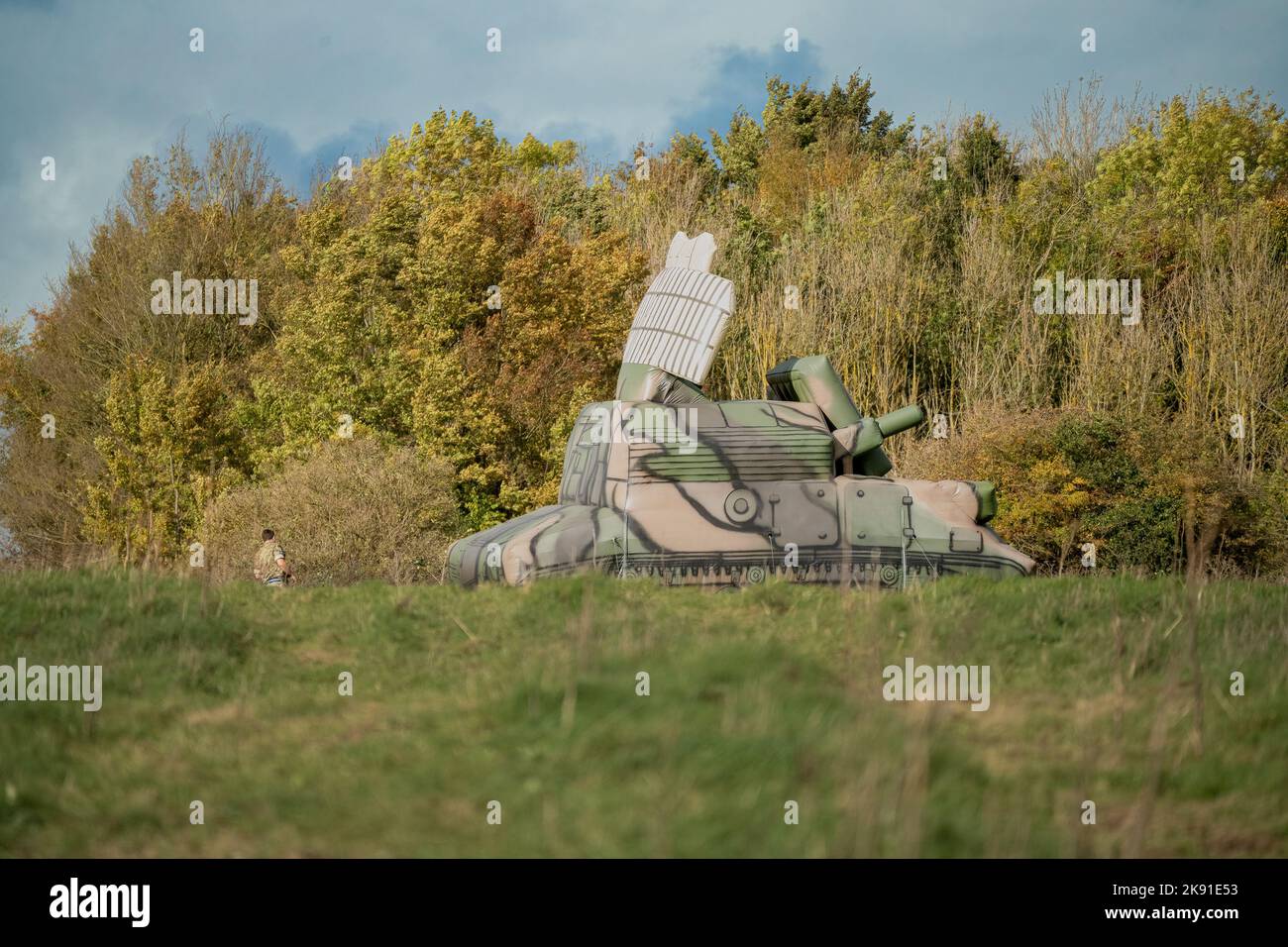 decoy inflatable 2K22 Tunguska self-propelled anti-aircraft platform ...