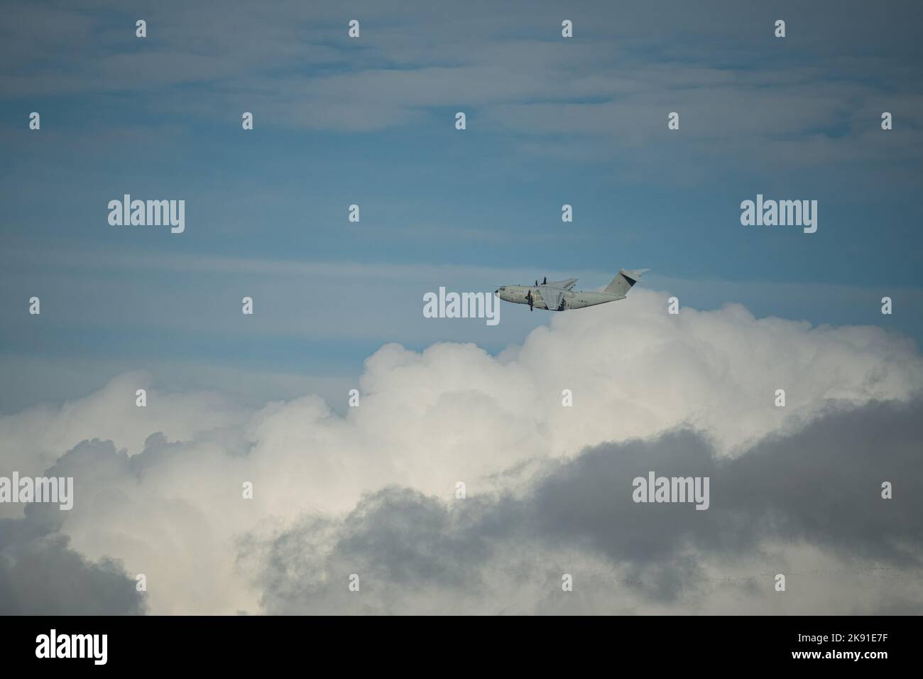 ZM409 RAF Royal Air Force Airbus A400M Atlas military cargo plane on a ...