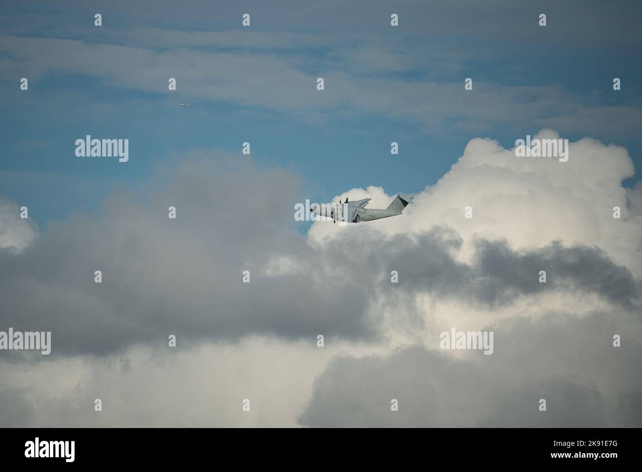 ZM409 RAF Royal Air Force Airbus A400M Atlas military cargo plane on a ...