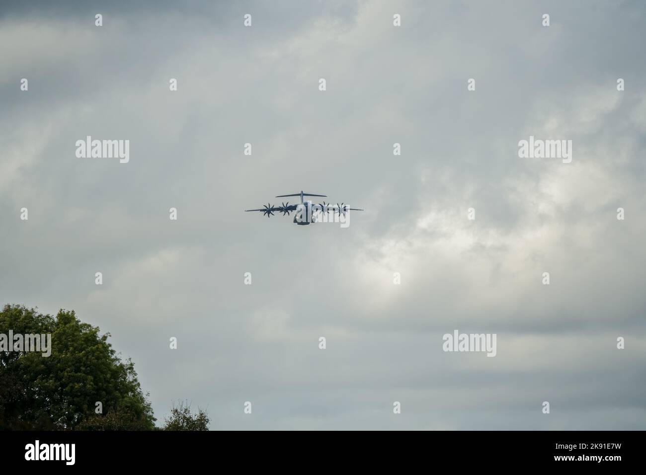 ZM409 RAF Royal Air Force Airbus A400M Atlas military cargo plane on a ...