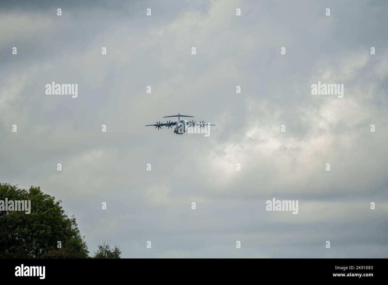 ZM409 RAF Royal Air Force Airbus A400M Atlas military cargo plane on a ...