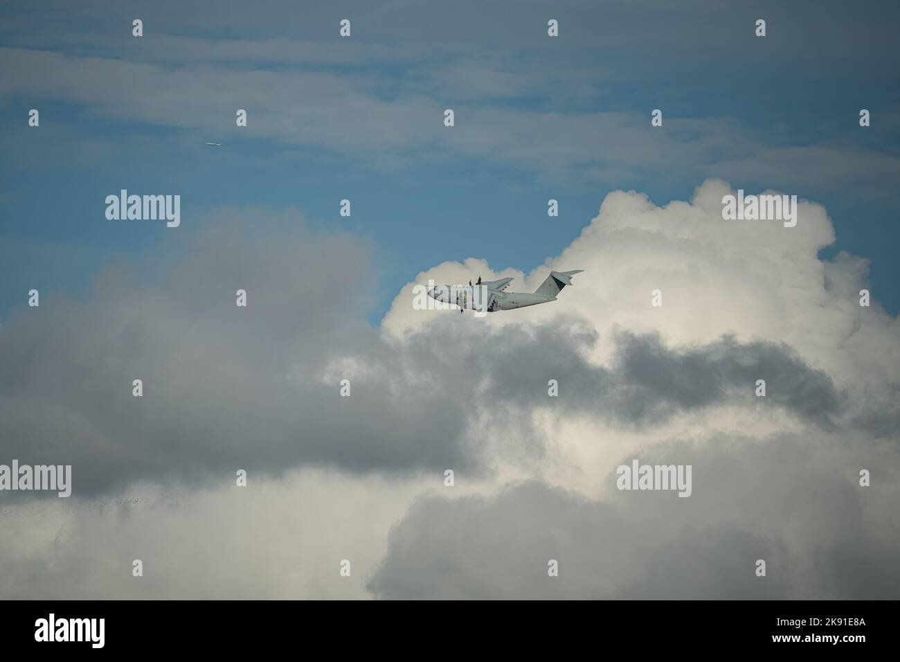 ZM409 RAF Royal Air Force Airbus A400M Atlas military cargo plane on a ...