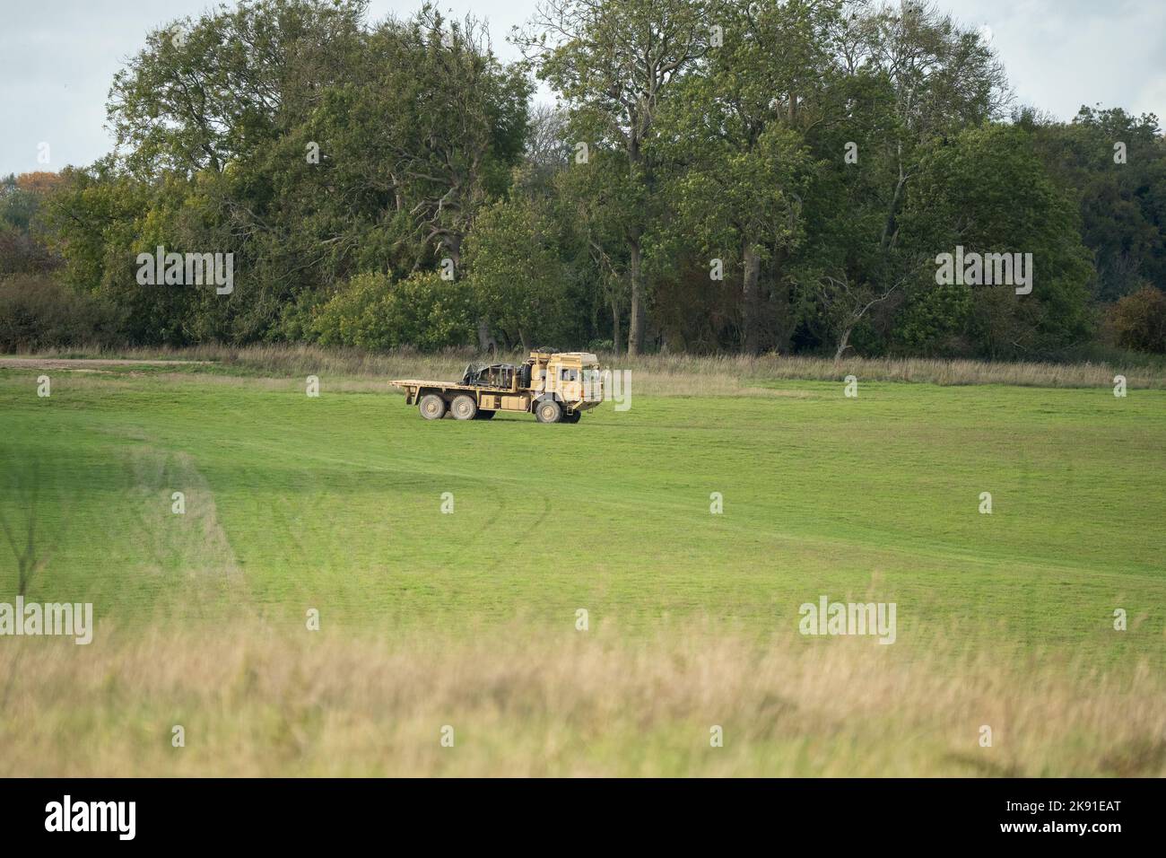 British army MAN HX58 6x6 Heavy Utility Truck EPLS in action on a ...