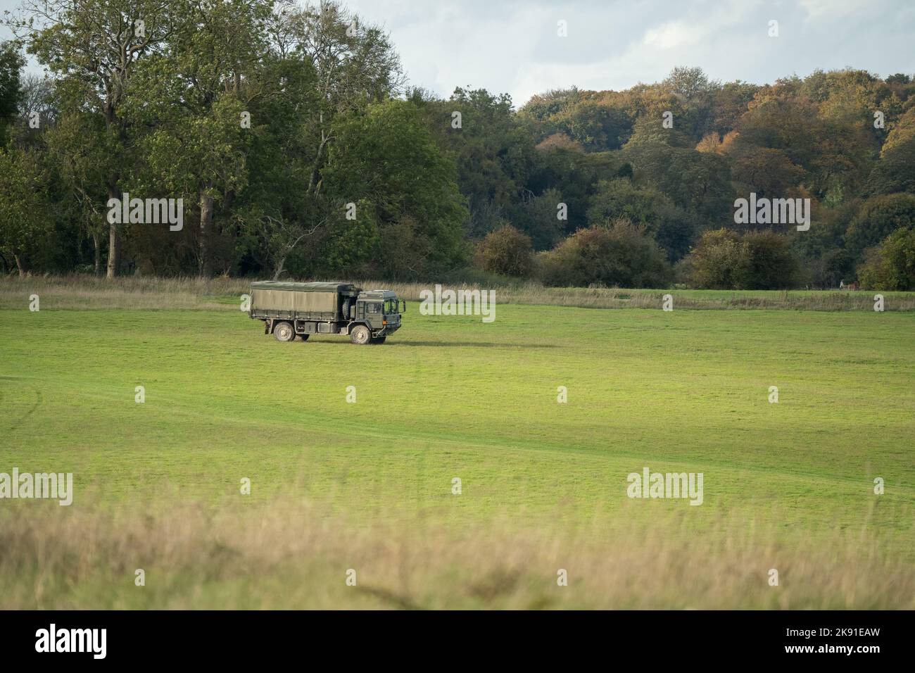 British army MAN SV 4x4 logistics lorry in action Stock Photo - Alamy