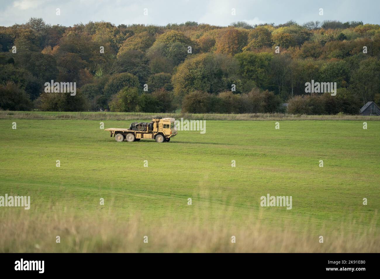 British army MAN HX58 6x6 Heavy Utility Truck EPLS in action on a ...