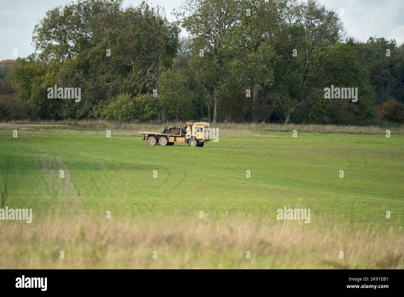 British army MAN HX58 6x6 Heavy Utility Truck EPLS in action on a ...