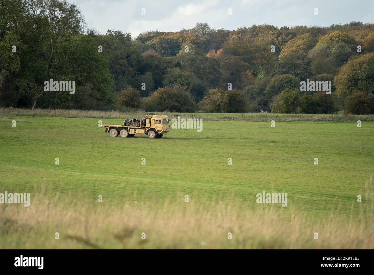 British army MAN HX58 6x6 Heavy Utility Truck EPLS in action on a ...