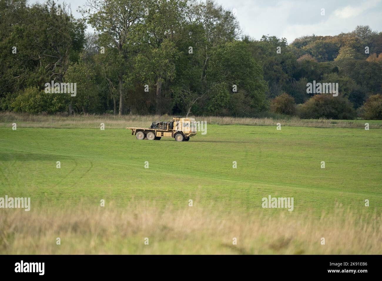 British army MAN HX58 6x6 Heavy Utility Truck EPLS in action on a ...