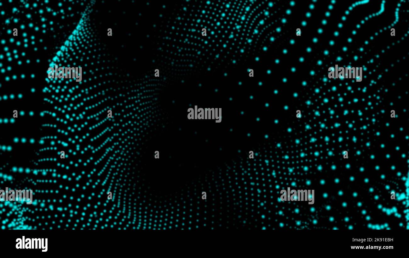 Abstract Dynamic digital particle wave motion with glowing light effect, Trapcode, abstract ...