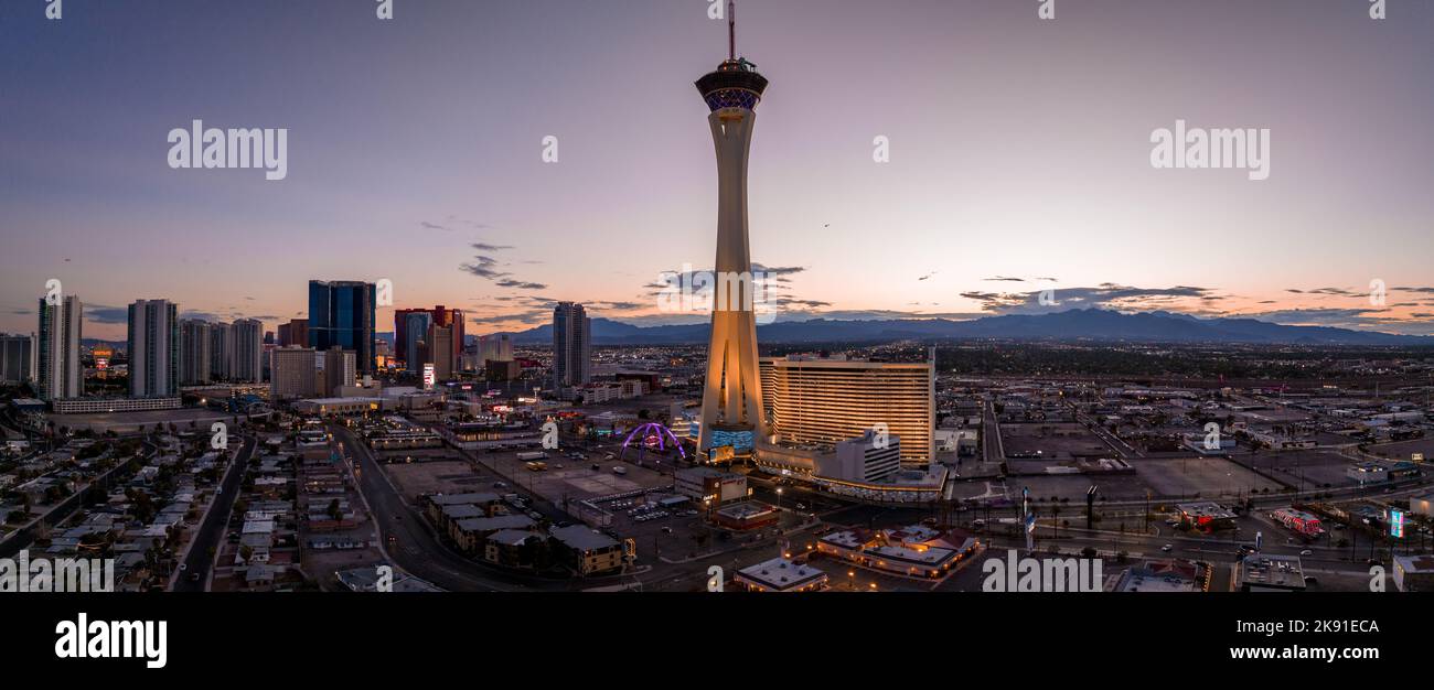 Panoramic aerial view of the Las Vegas Strip Stock Photo - Alamy