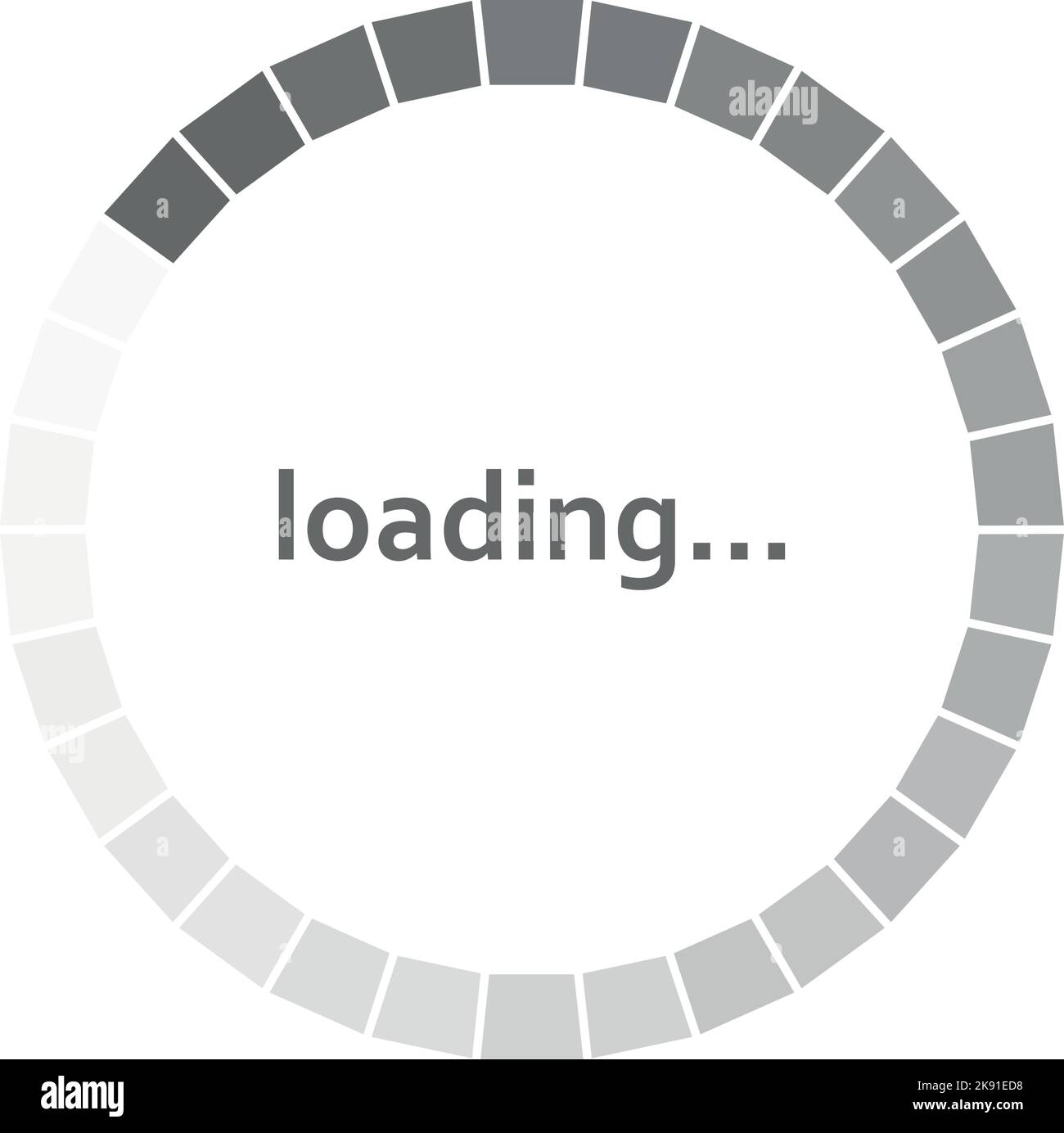 Circle scale download status, download progress on white background ...