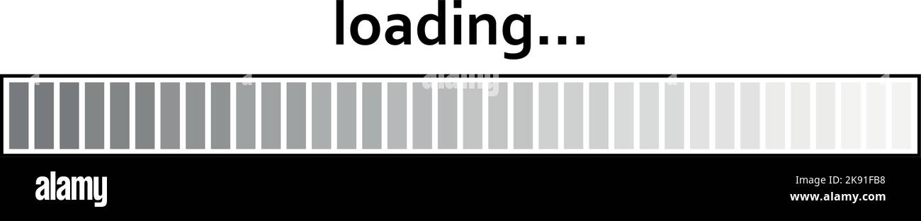 Download status scale, download progress on white background - Vector ...