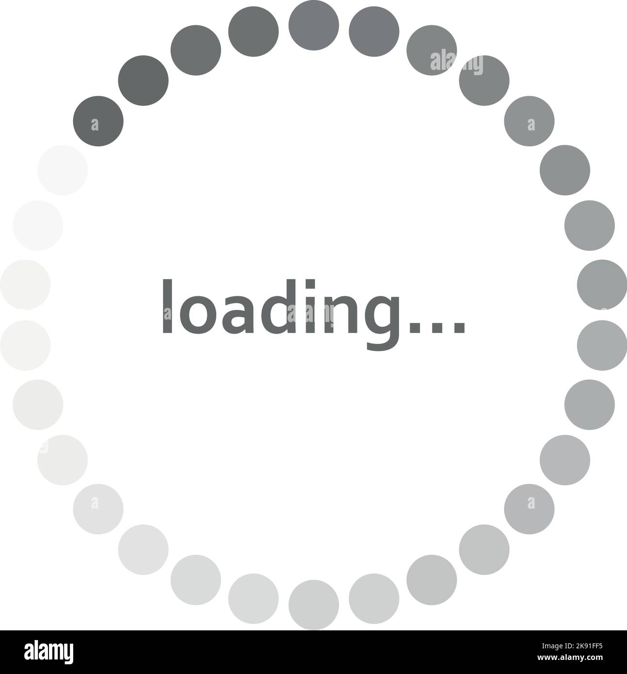 Circle scale download status, download progress on white background ...