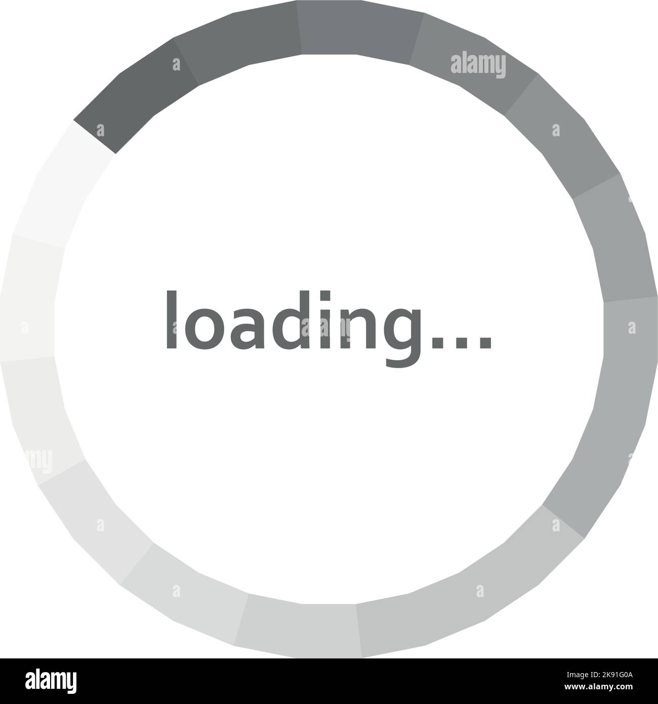 Circle scale download status, download progress on white background ...