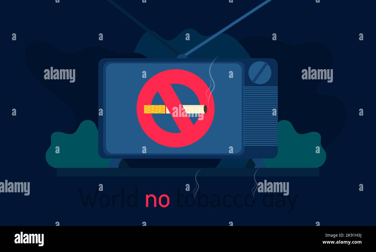 A no smoking TV show logo on an abstract background Stock Vector Image ...