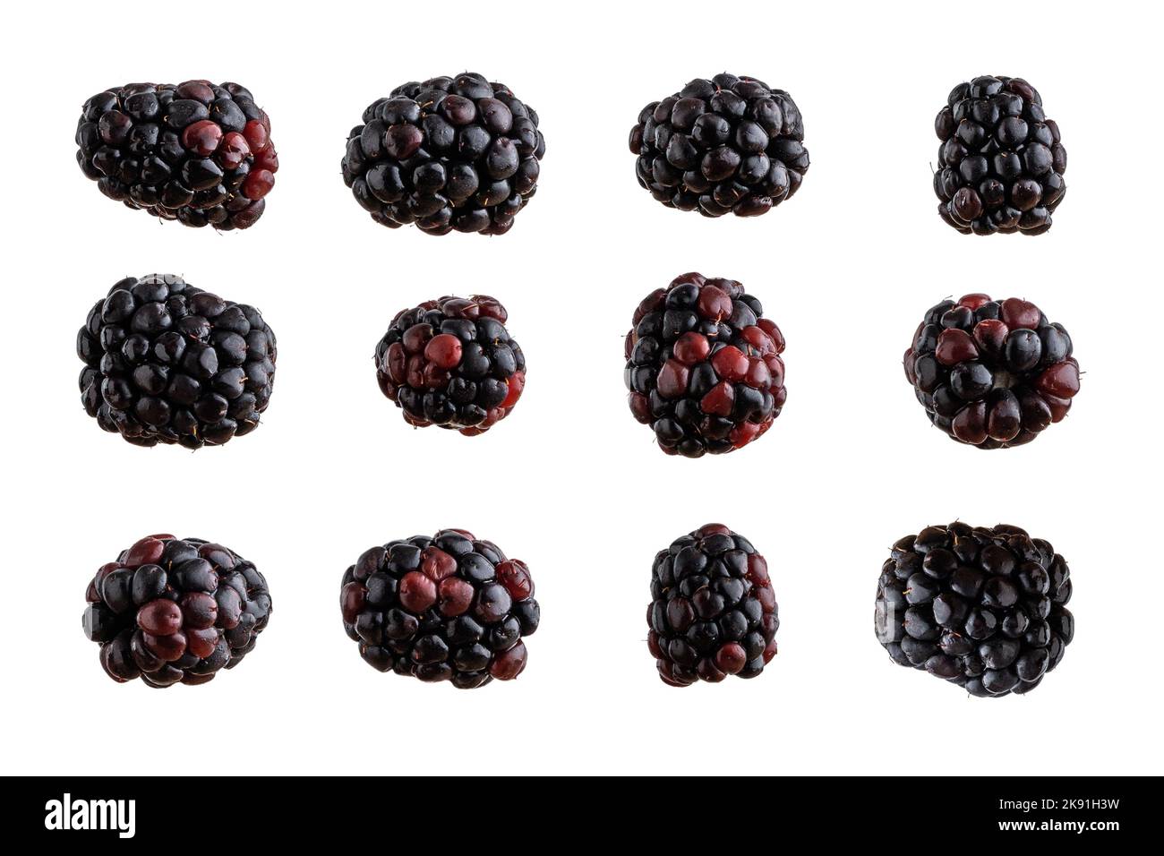 The boysenberries, which are a cross between blackberries and ...