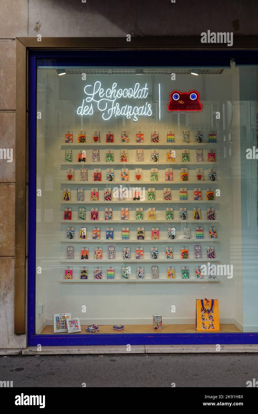 Les Chocolat des Français display, gourmet chocolate shop featuring ...