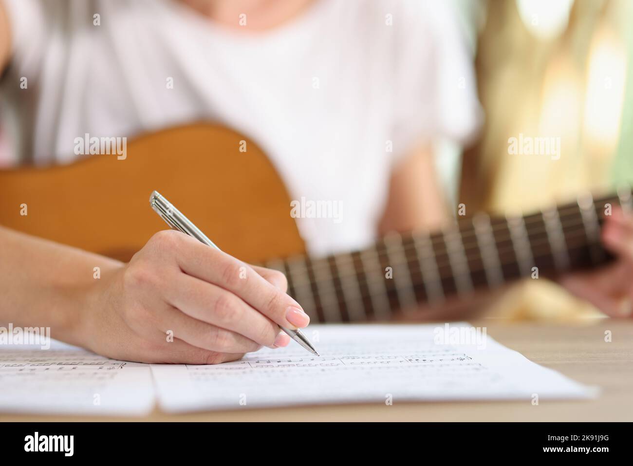 Music composer writing song home hi-res stock photography and images ...