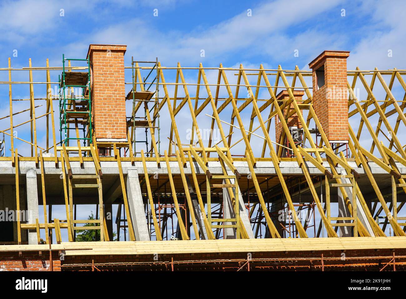 Replacement and strengthening of wooden roof structures of a historical ...