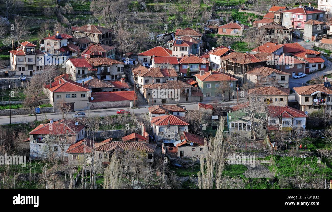 Ayas Town, located in Ankara, Turkey, is a tourism region with its old ...