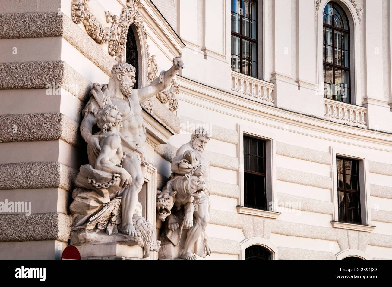 Colossus statues of Hercules on the outer side of the Michalertor at ...