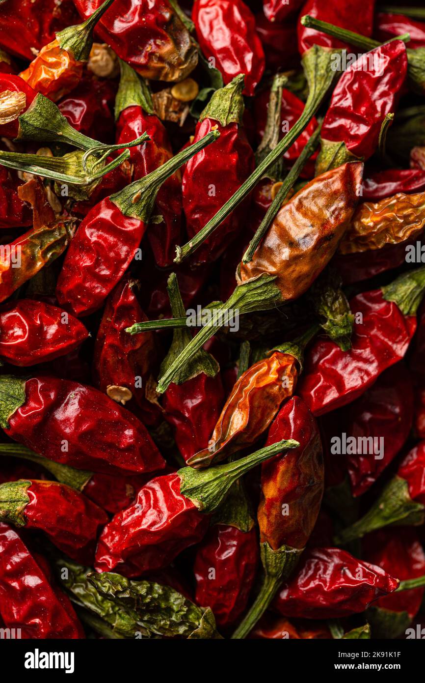 Chilli top view hi-res stock photography and images - Alamy