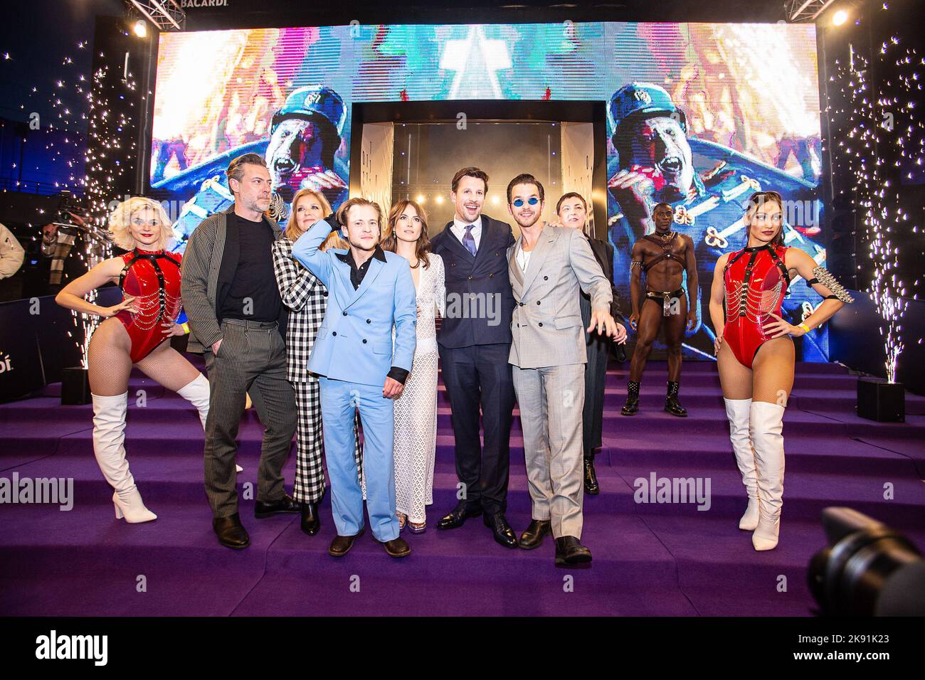 Antwerp, Belgium, 25 October 2022. actor Geert Van Rampelberg, actress ...