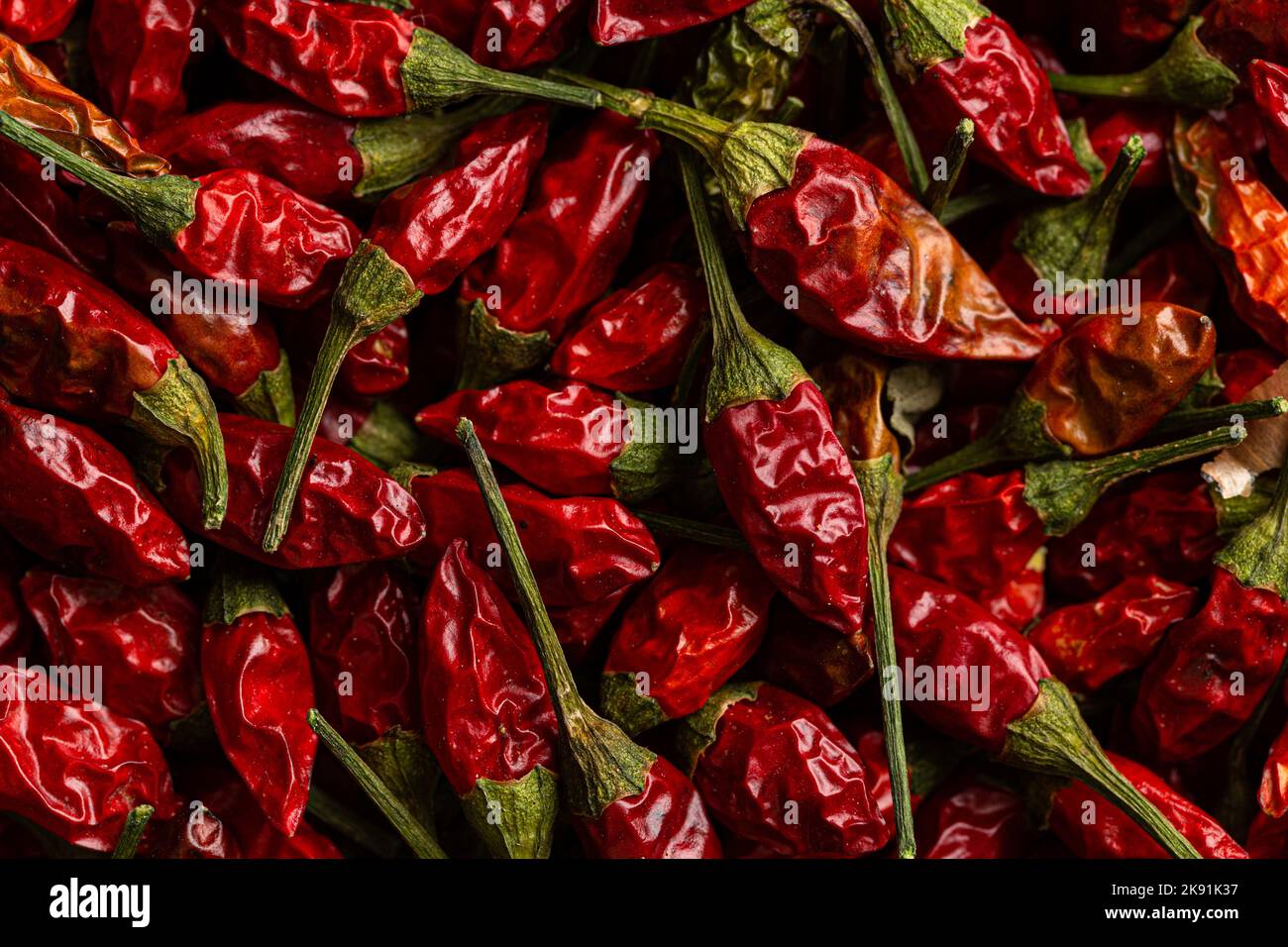 top view of a dry red chili Stock Photo - Alamy