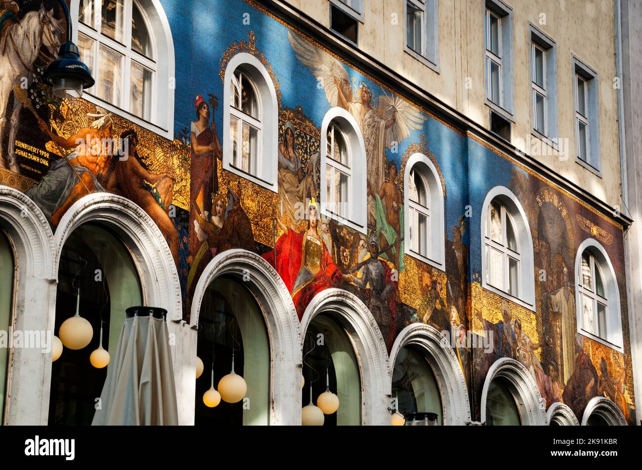 'World Continents' Mosaic by Eduard Veith in Vienna on Kärntner Strabe ...