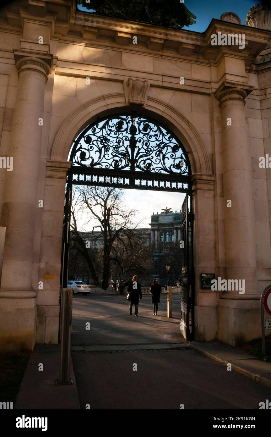 Gate of burggarten hi-res stock photography and images - Alamy
