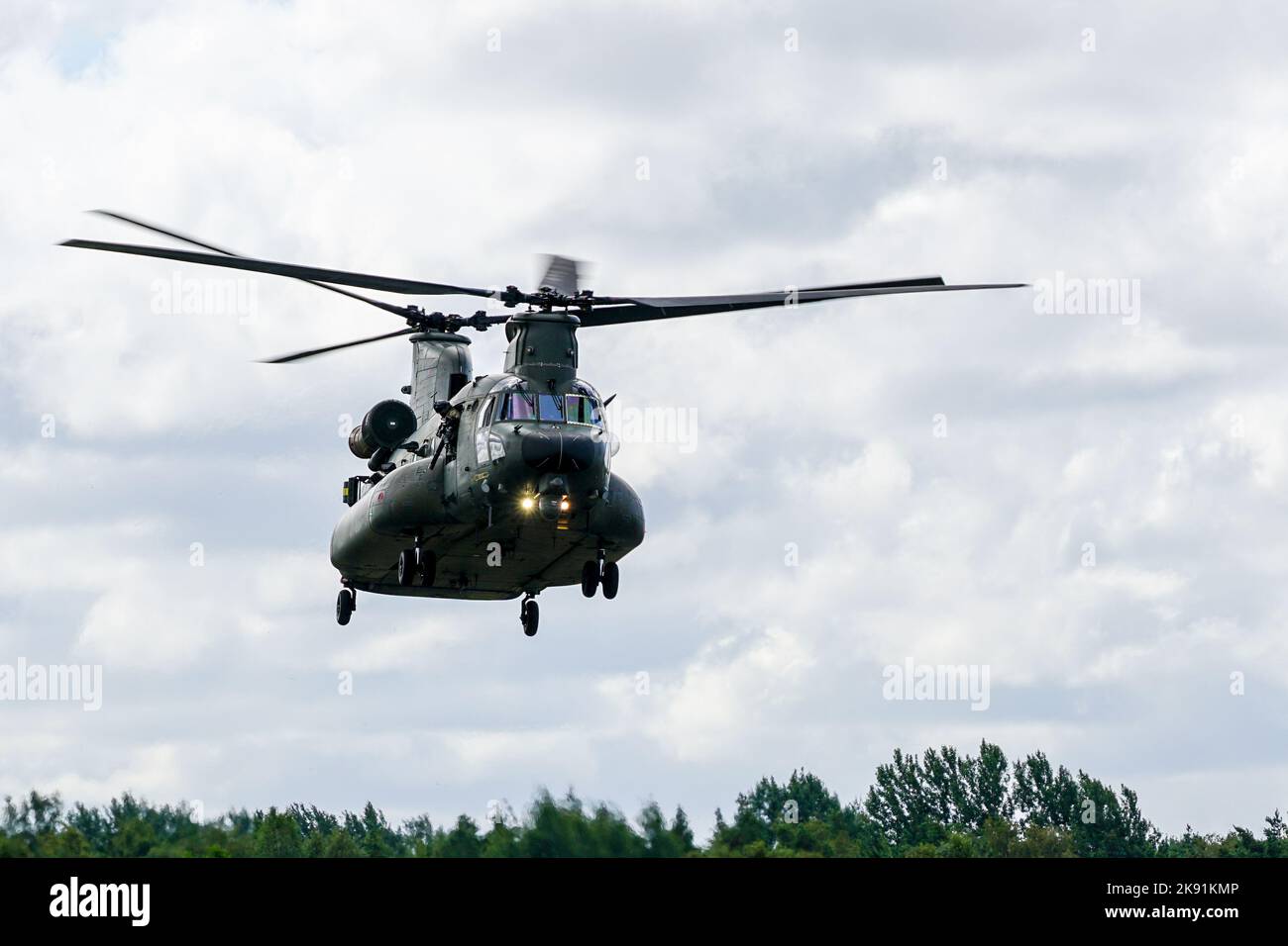 Liepaja, Latvia - August 7, 2022: An Royal Air Force Chinook Helicopter ...