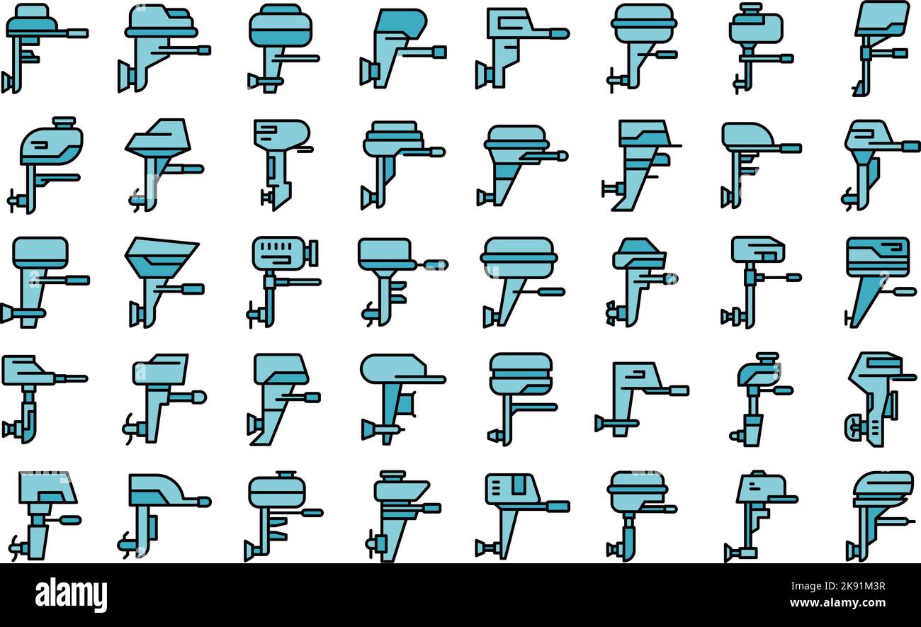 Outboard motor engine Stock Vector Images - Alamy