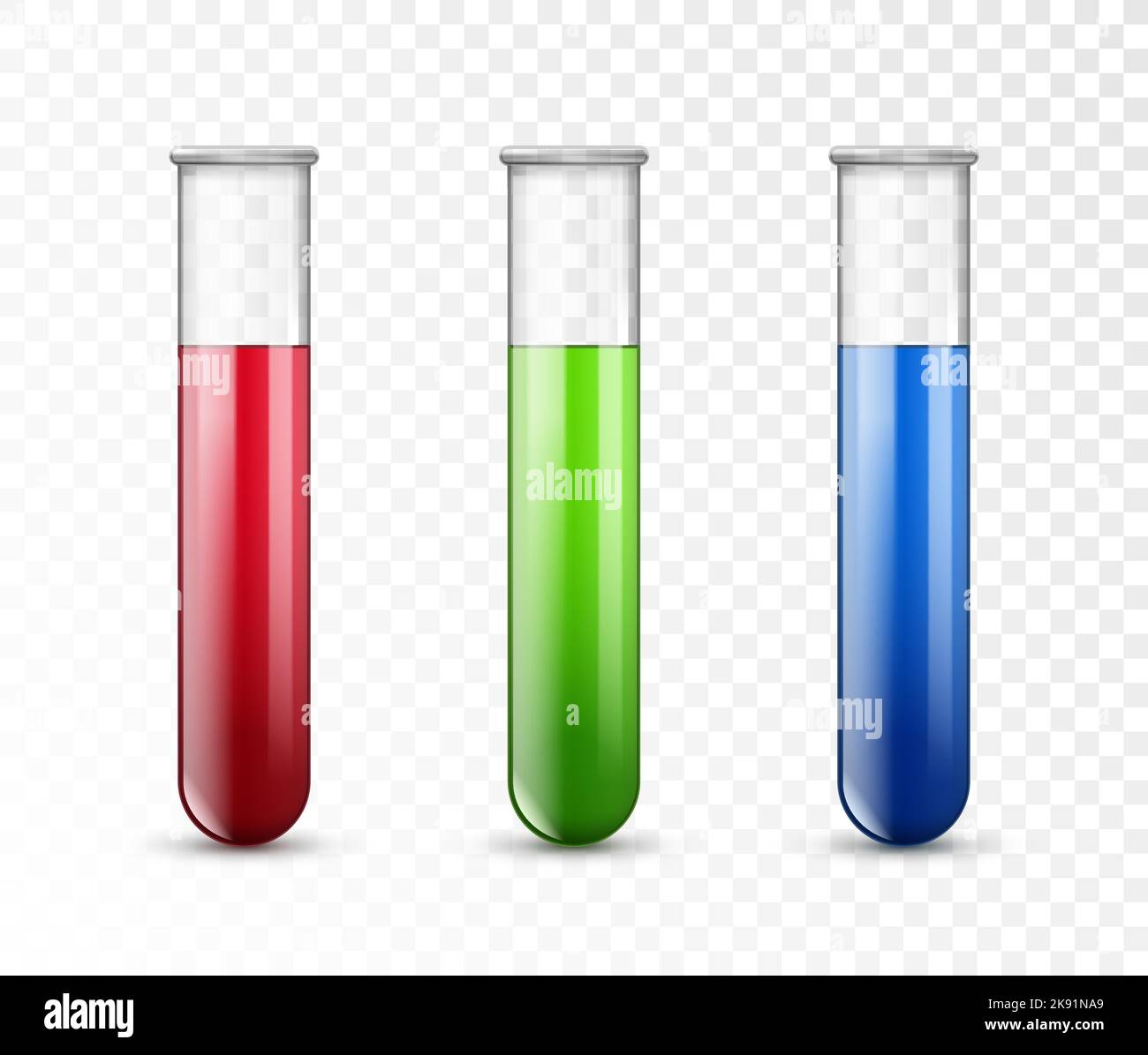 Chemistry laboratory glass test tube. Blood test medical liquid science ...