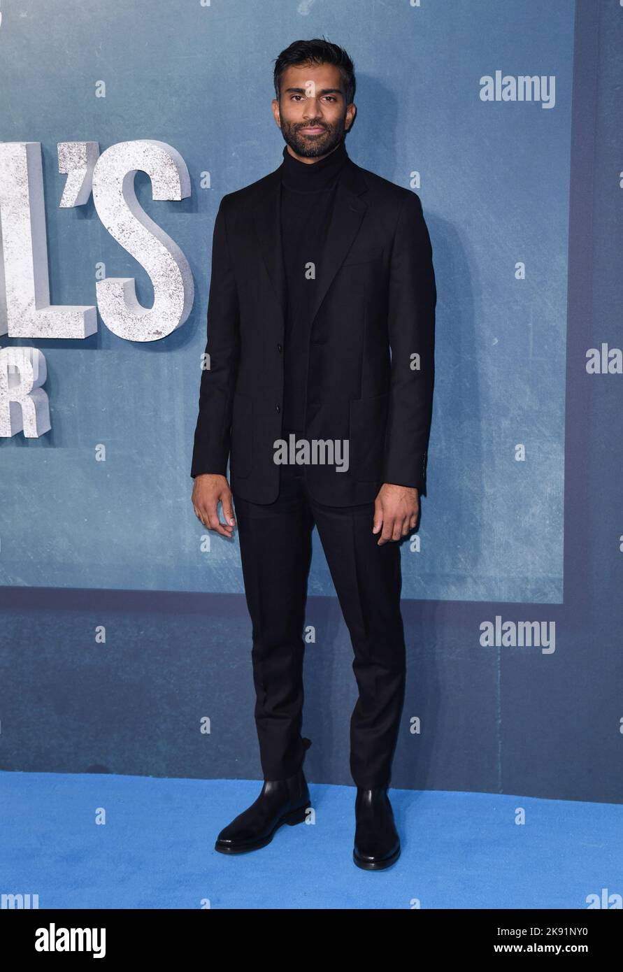 October 25th, 2022, London, UK. Nikesh Patel arriving at The DevilÕs ...