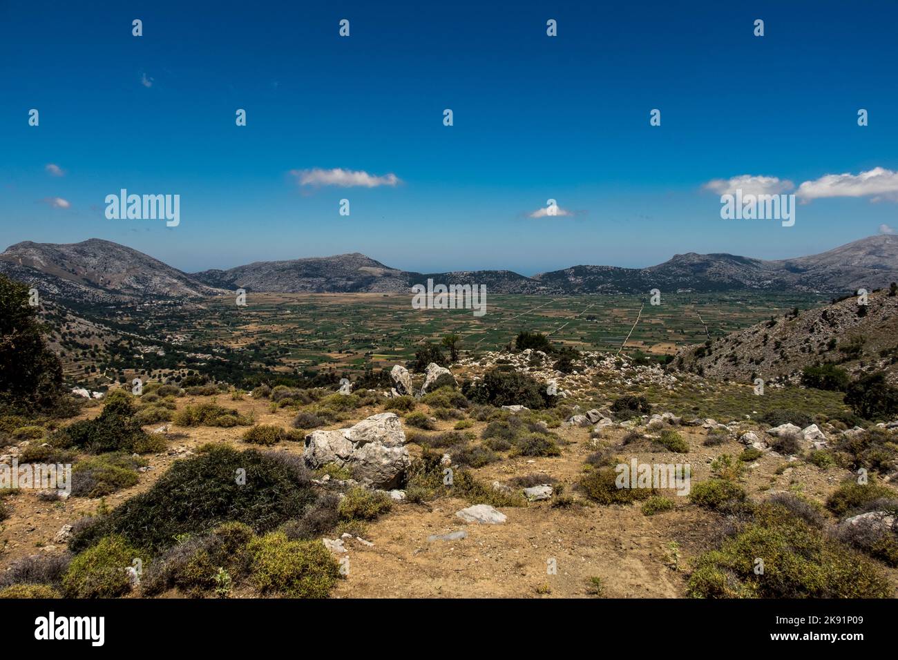 Landscape view of mountains in Crete, Greece Stock Photo - Alamy