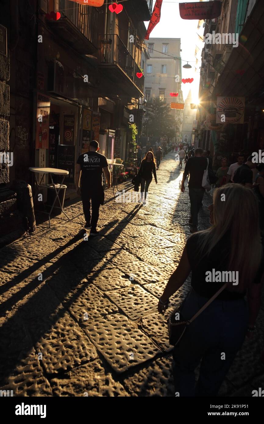 Via dei tribunali street hi-res stock photography and images - Alamy