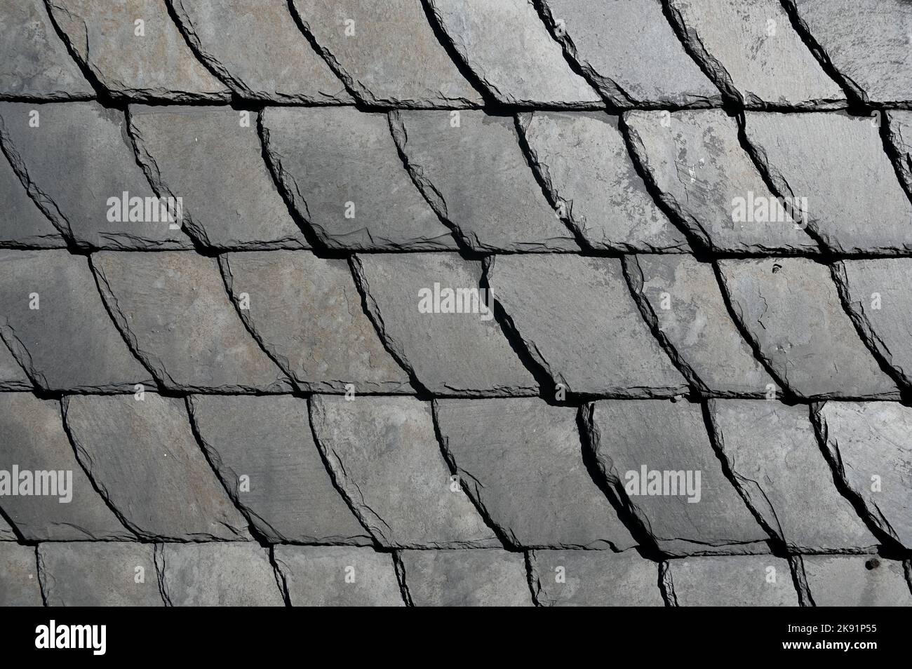Gray slates as wall cladding on a house in detail Stock Photo - Alamy