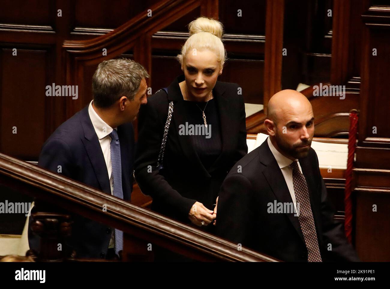 Rome, Italy. 25th Oct, 2022. Rome, Giorgia Meloni in the Chamber of ...