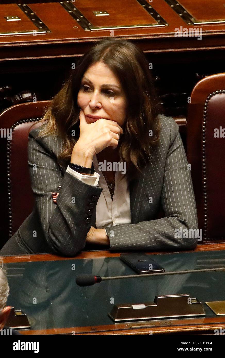 Rome, Italy. 25th Oct, 2022. Rome, Giorgia Meloni in the Chamber of ...