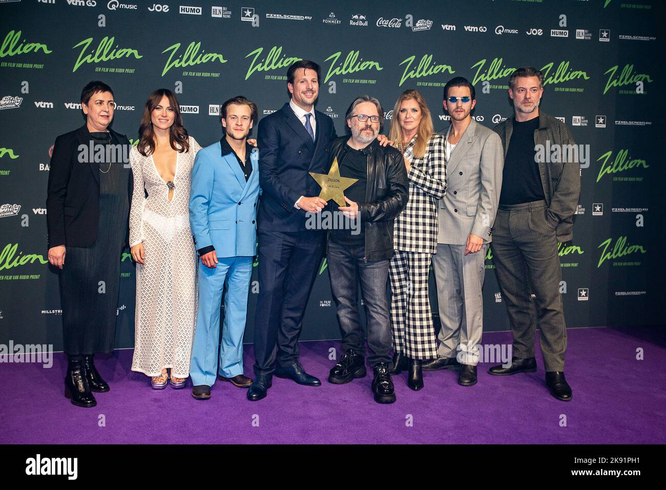 Antwerp, Belgium, 25 October 2022. Cast pictured during the premiere of ...