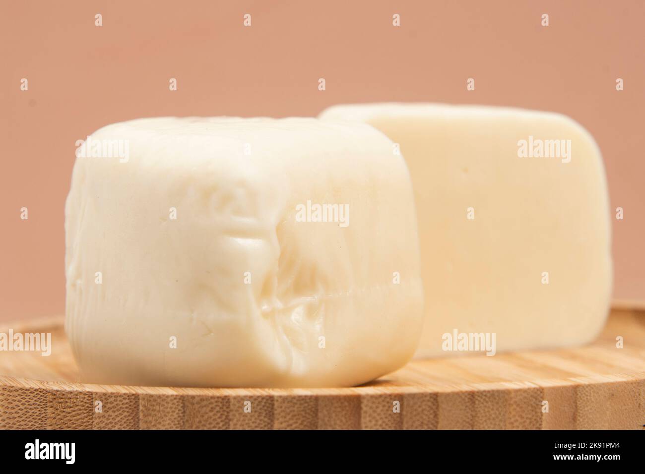 Minas half-cured cheese on a bamboo tray Stock Photo - Alamy